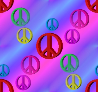 Blue Peace Sign Wallpaper