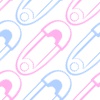Pink And Blue Baby Diaper Pins Background Seamless Background Image ...