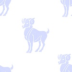 Royal Blue Aries Watermark On White Background Image, Wallpaper or ...