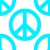 Teal Peace Signs On White Background Seamless Background Image ...