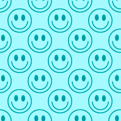 Teal Smiley Faces Background Seamless Background Image, Wallpaper or ...