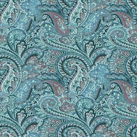 Turquoise Paisley