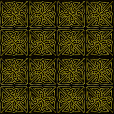 Yellow On Black Celtic Squares Seamless Background Pattern Background ...